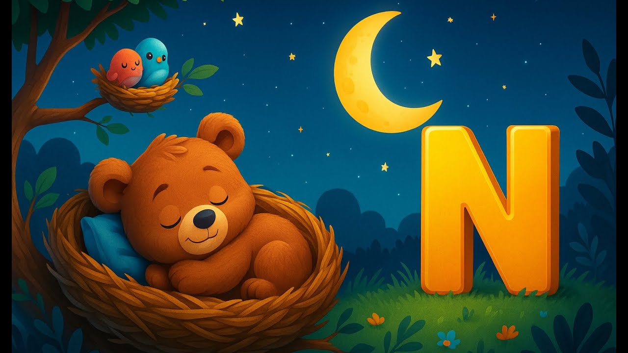 ABC Song for Kids – The Letter N | A Gentle Nursery Alphabet Lullaby ...