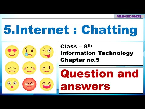 5.Internet Chatting question and answers Class 8 Information Technology ...