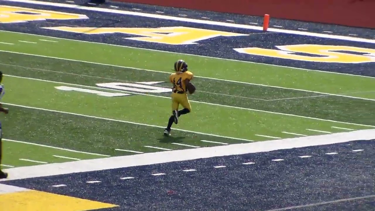 Westland Meteors QB Devon Hampton 61 yard TD run vs. Canton Lions - YouTube