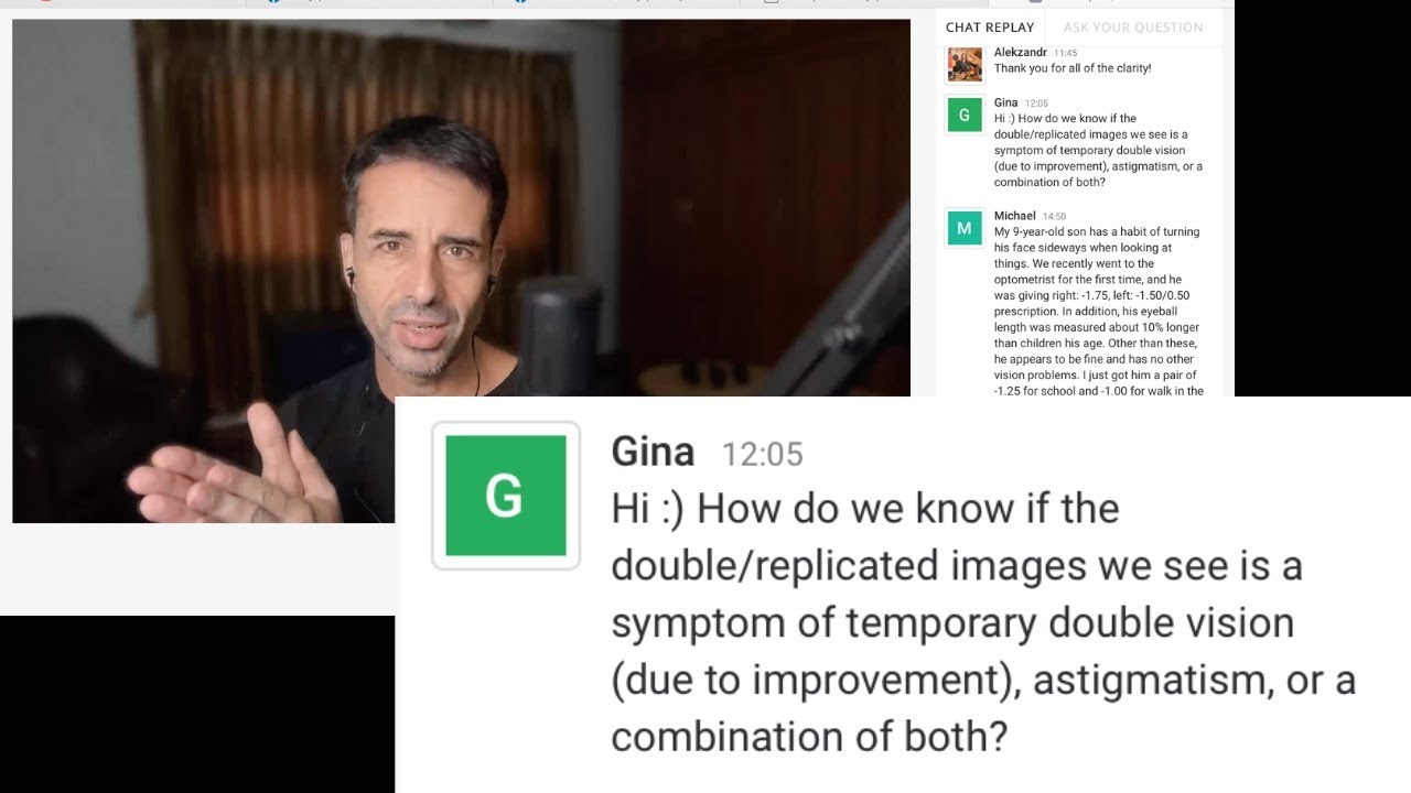 Double Vision / New Astigmatism: Is It Normal? | Endmyopia Q&A | Jake ...