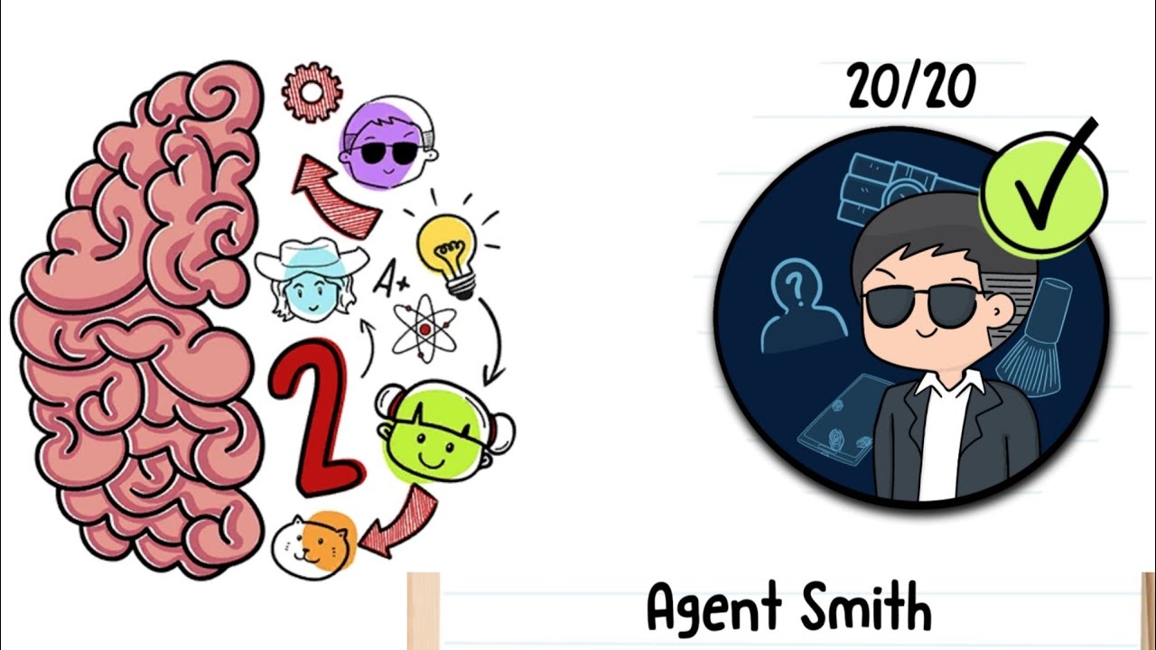 Brain Test 2 | Agent Smith Level 1-20 WalkThrough Solution | Fazie ...