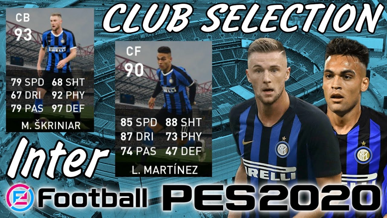 Inter Club Selection PACK OPENING | PES 2020 Mobile - YouTube