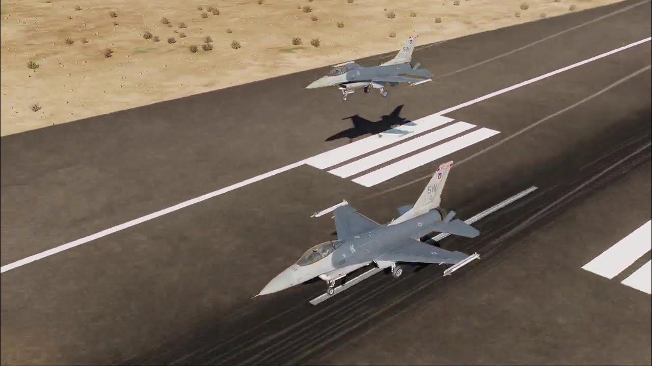 SYRIA AI F-16 FORMATION LANDING | Landing In DCS Every Day Until I Finish High School - DAY 325 ...