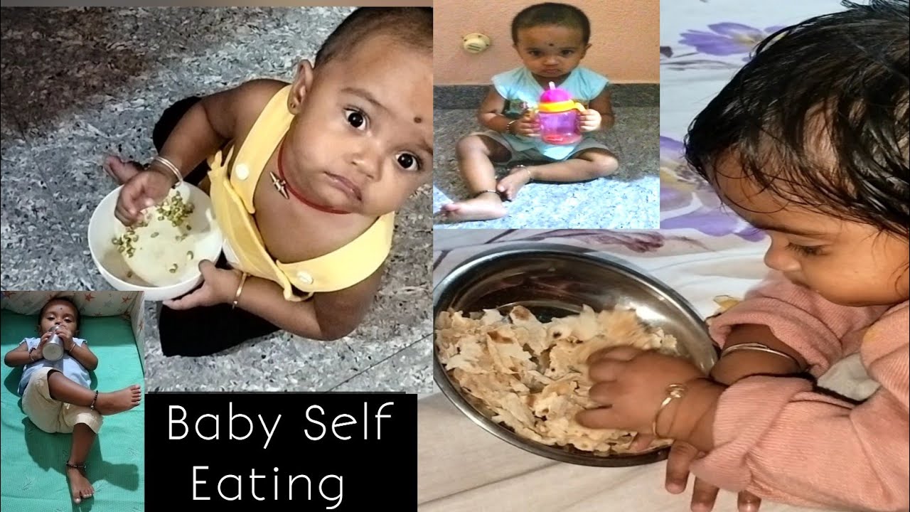 Baby Eating Food | Baby Self Eating Video - YouTube