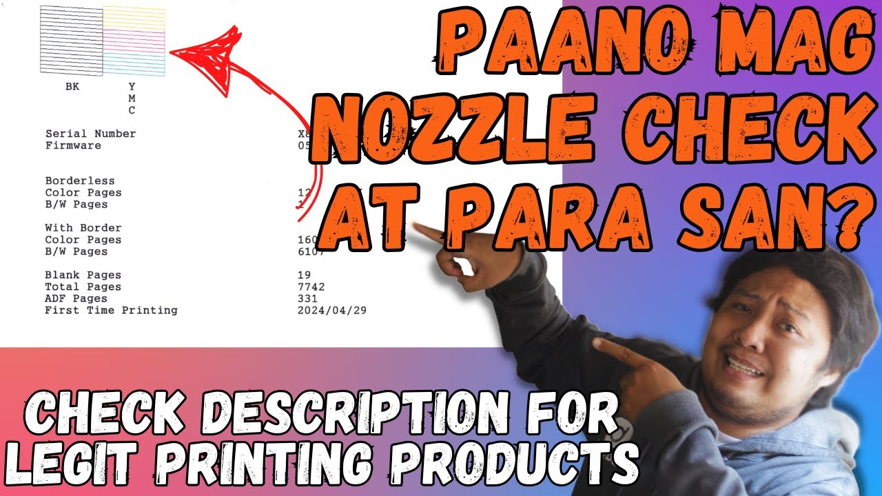 PAANO AT PARA SAAN ANG NOZZLE CHECK ? | PRINTING BUSINESS GUIDE - YouTube