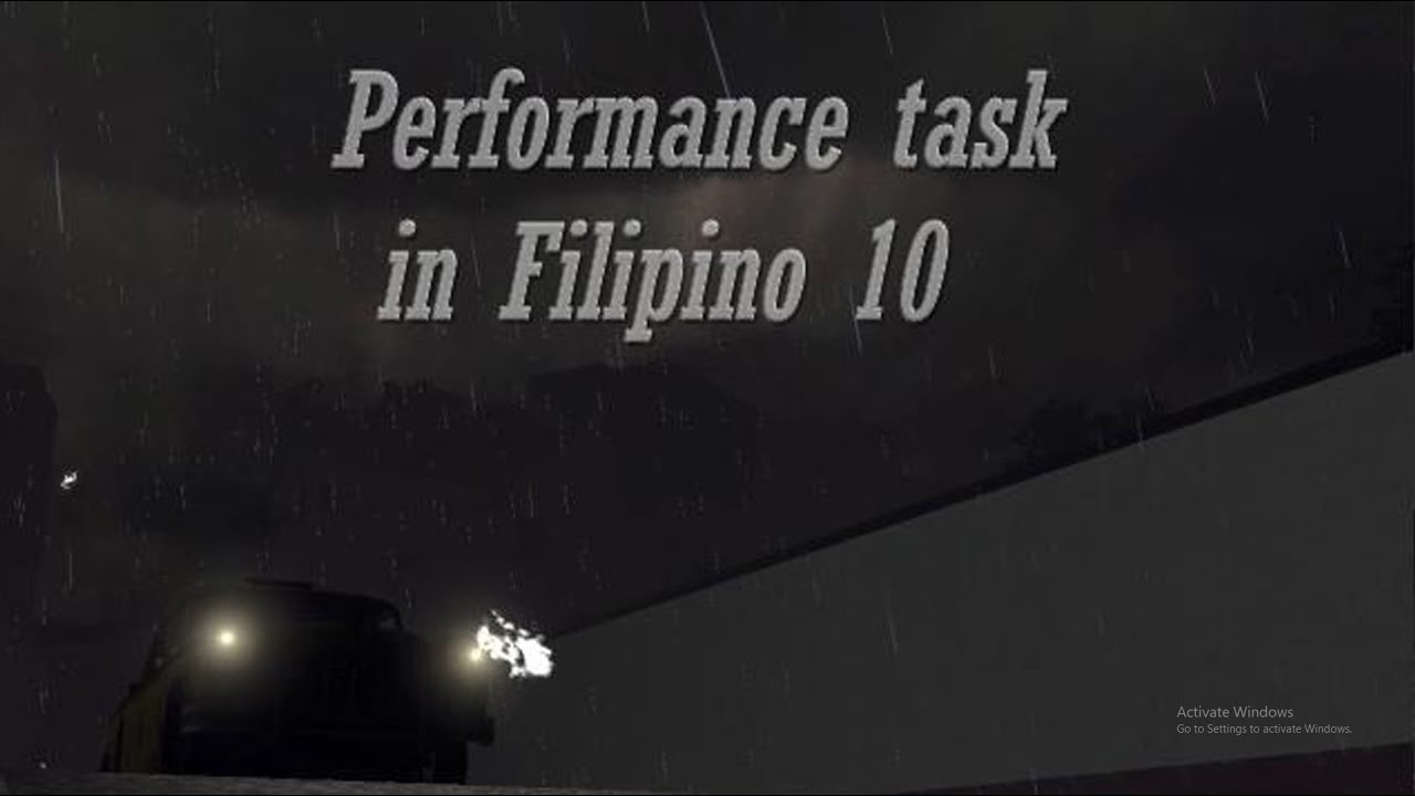 Performance task in Filipino 10 Maximilian quarter 1 - YouTube