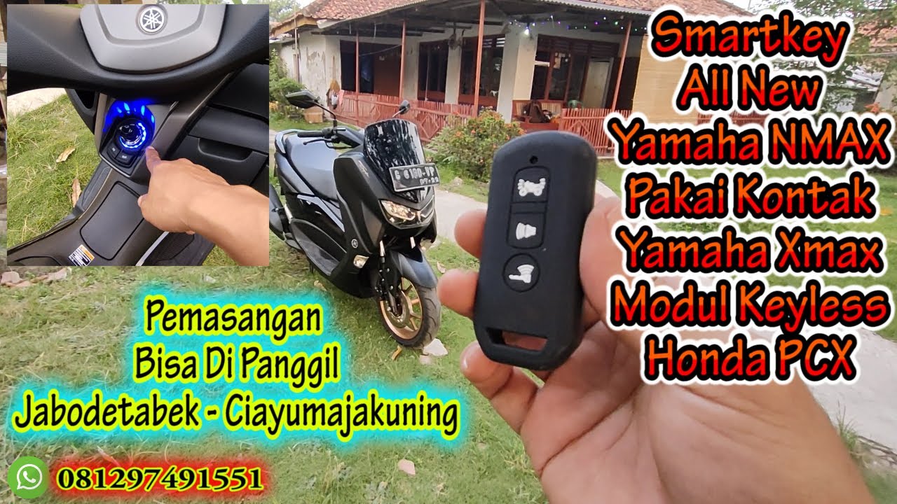 Pemasangan keyless pnp all new nmax pake modul keyless honda PCX asal ...