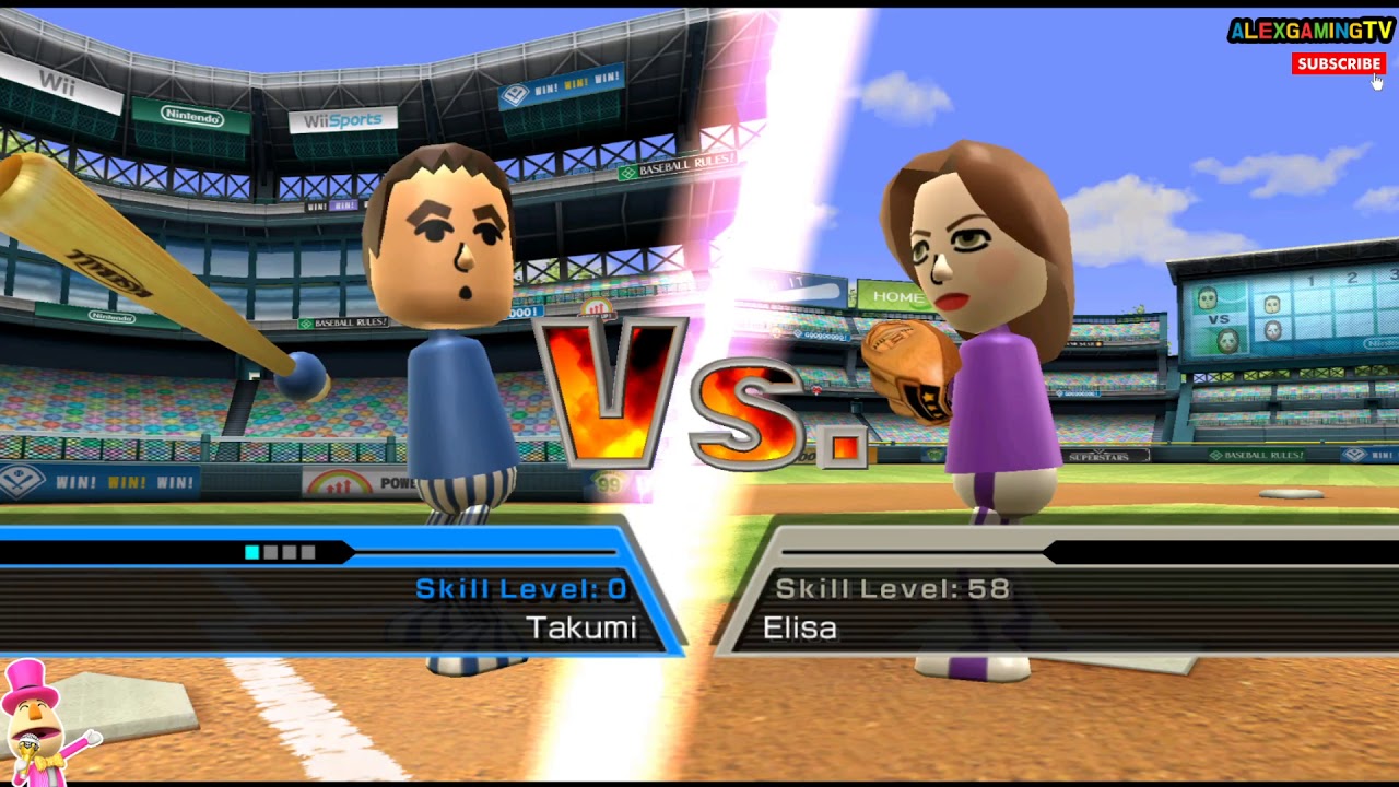 Wii Sports - BaseBall ( Nintendo, 2006) for Wii #023 Player Takumi / 2 ...