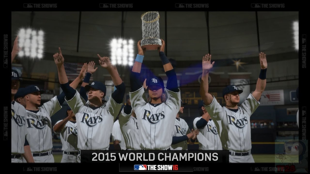 MLB: The Show 16 - Tampa Bay Rays World Series Celebration - YouTube