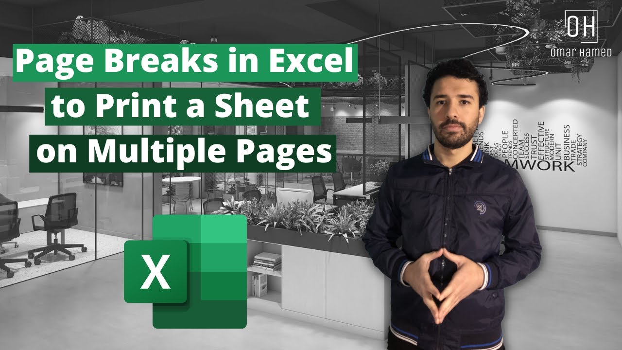 Page Breaks in Excel to Print Out a Sheet on Different Pages - YouTube