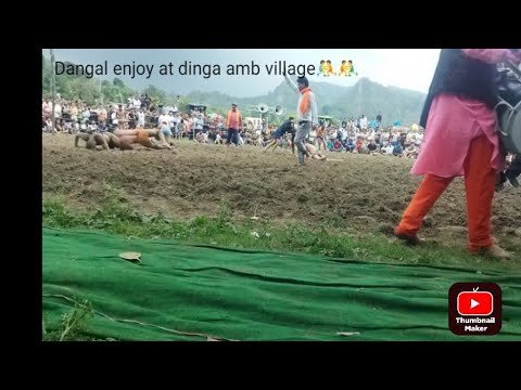 Today dangal enjoy dinga amb village 🤼‍♂️,khustiyo ke waqt barish bhi ...