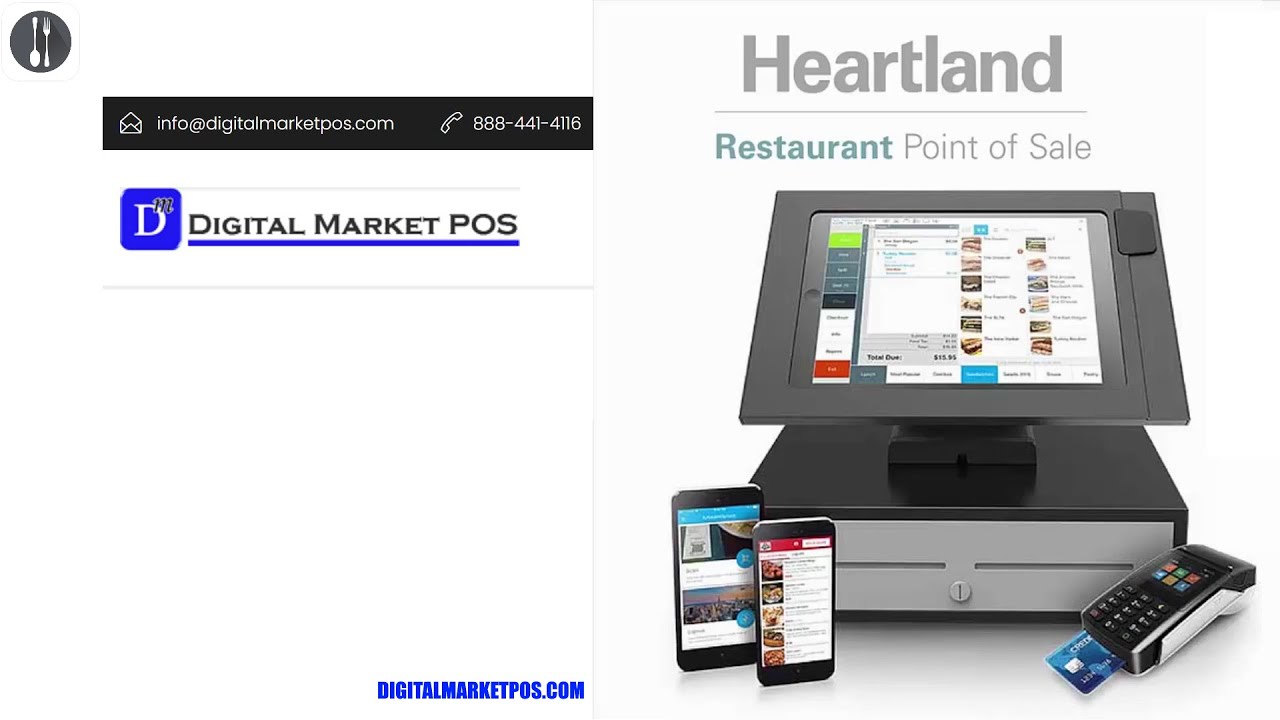 Heartland Restaurant POS by Digital Market POS - YouTube