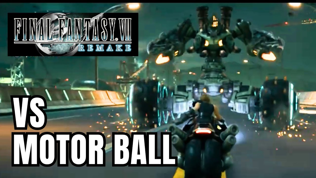 Motor Ball Epic Highway Boss Fight! | Final Fantasy 7 Remake Intergrade ...