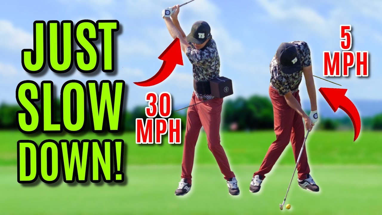 SLOW DOWN To Start Your Downswing (Give Yourself Time To Rotate) - YouTube