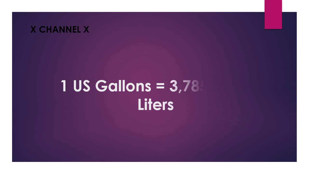 1 US Gallon To Liters YouTube 1-us-gallon-to-liters-youtube