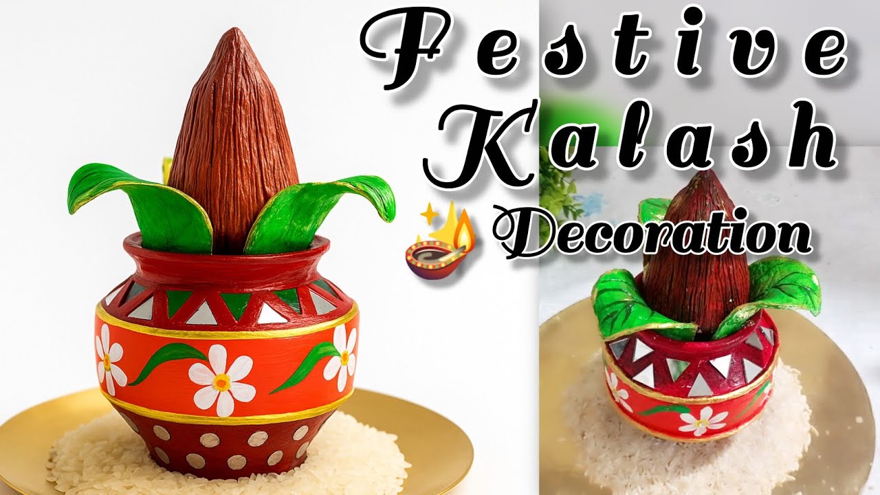 🪔DIY Clay Kalash Craft | Navratri Special Decoration Idea| Kalash Craft ...