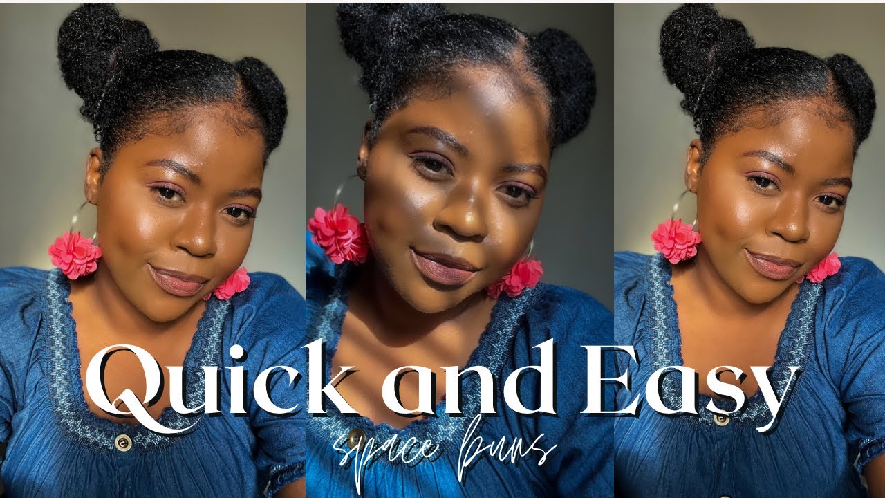 5 Minute No-Heat Quick and Easy Space Buns Tutorial - the BEST way to make them! - YouTube