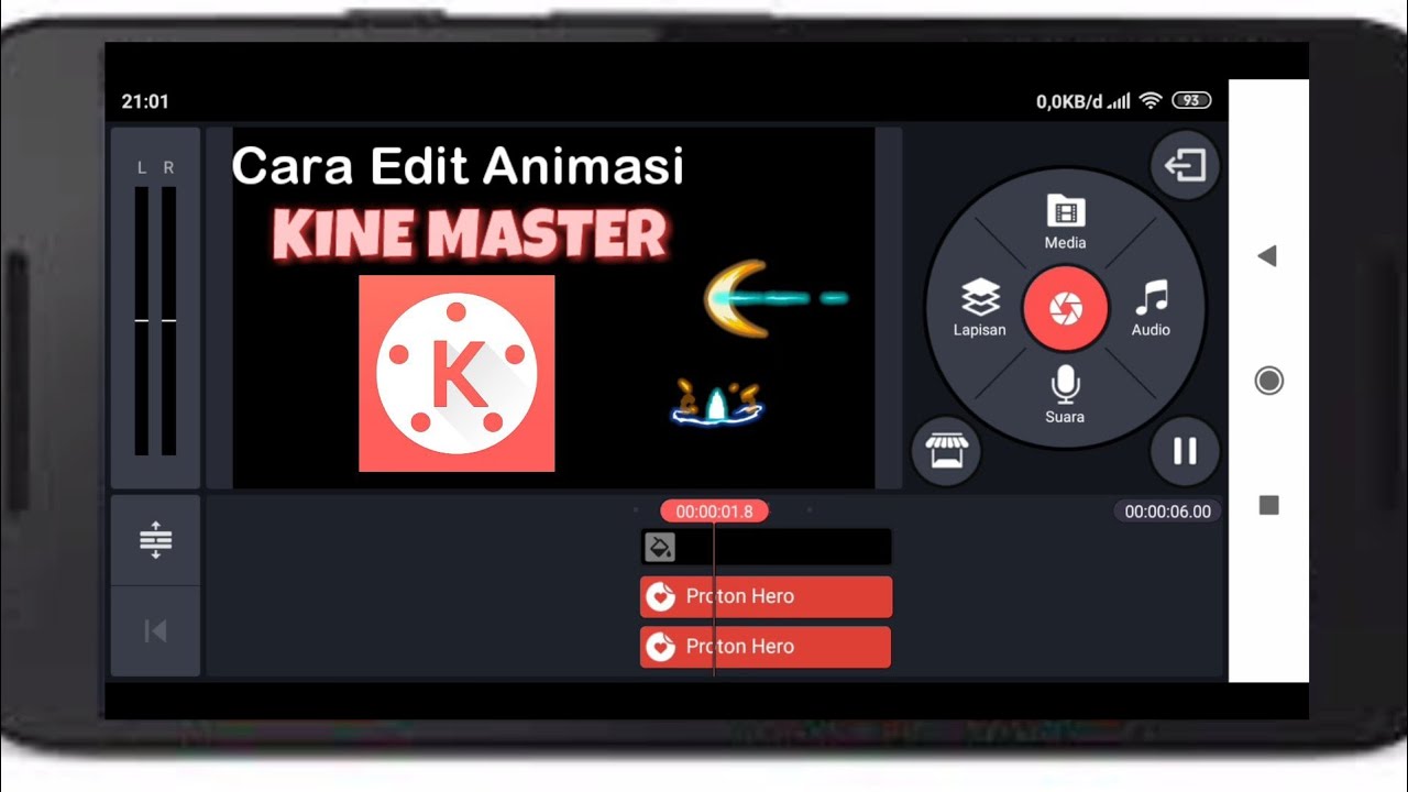 Tutorial kine Master cara edit animasi - YouTube