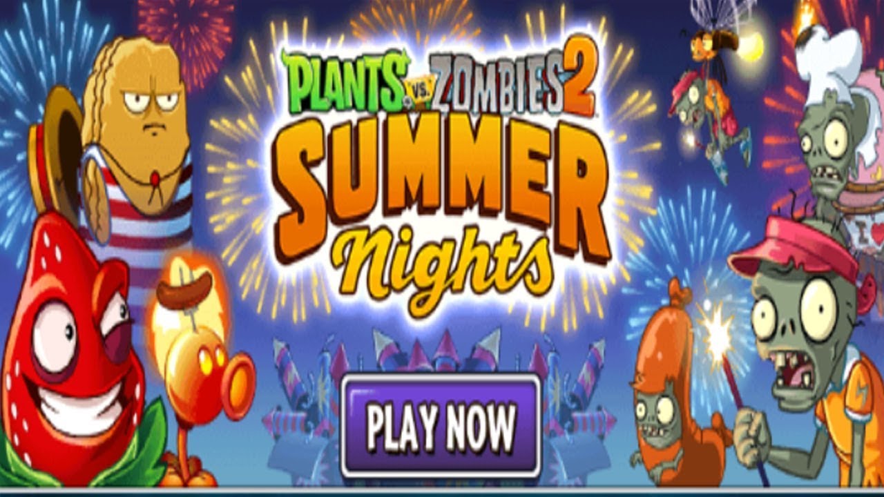Plants vs. Zombies 2 :Summer nights Power. Strawburst Win all Zombies ...
