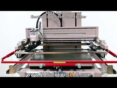 ATMA AT-EW80P Electric PCB Wet-film Screen Printer - YouTube