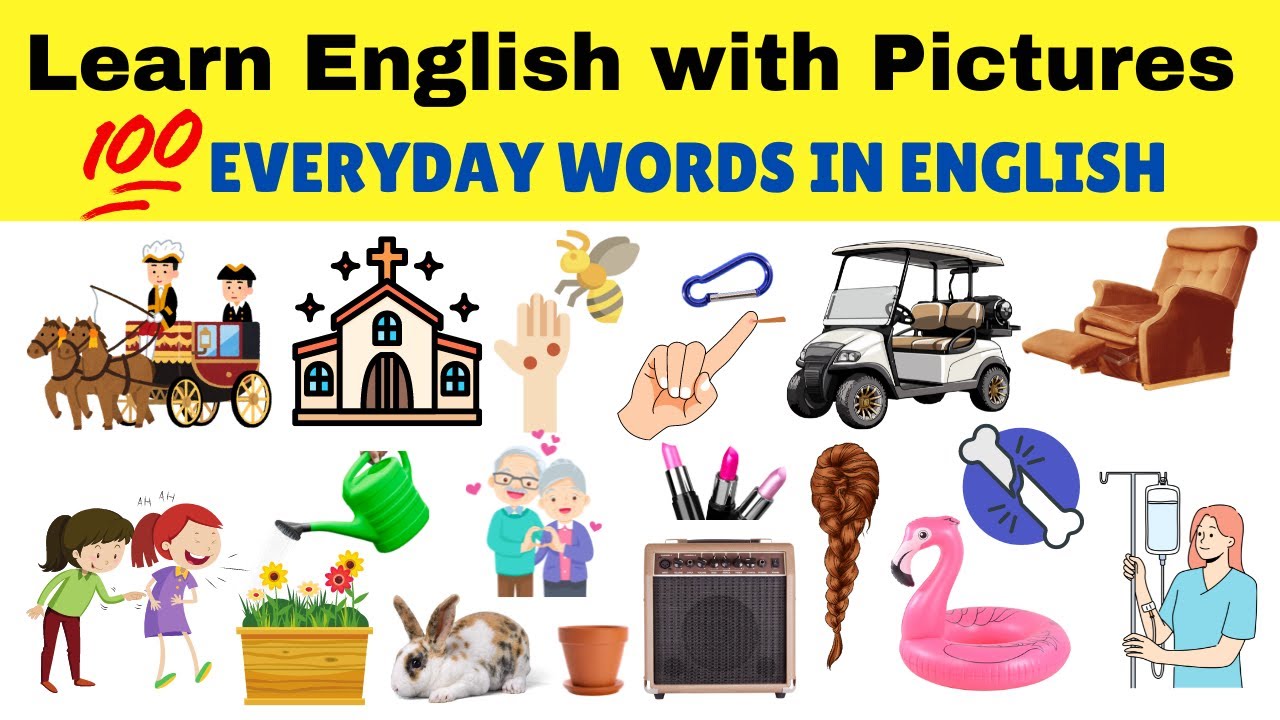 Learn English easy with pictures | 100 everyday words - YouTube