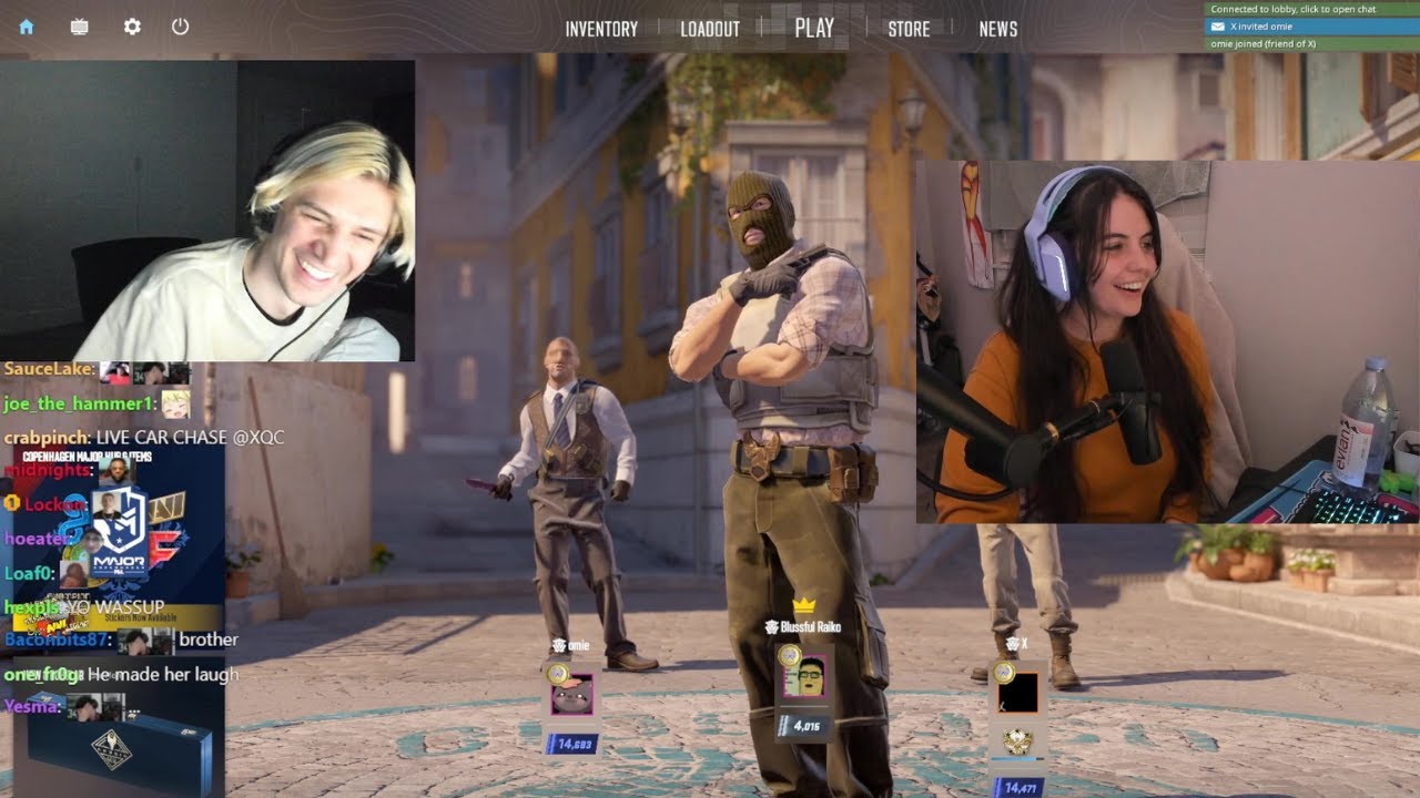 xQc Dies Laughing after Ginger Joins the Call - YouTube