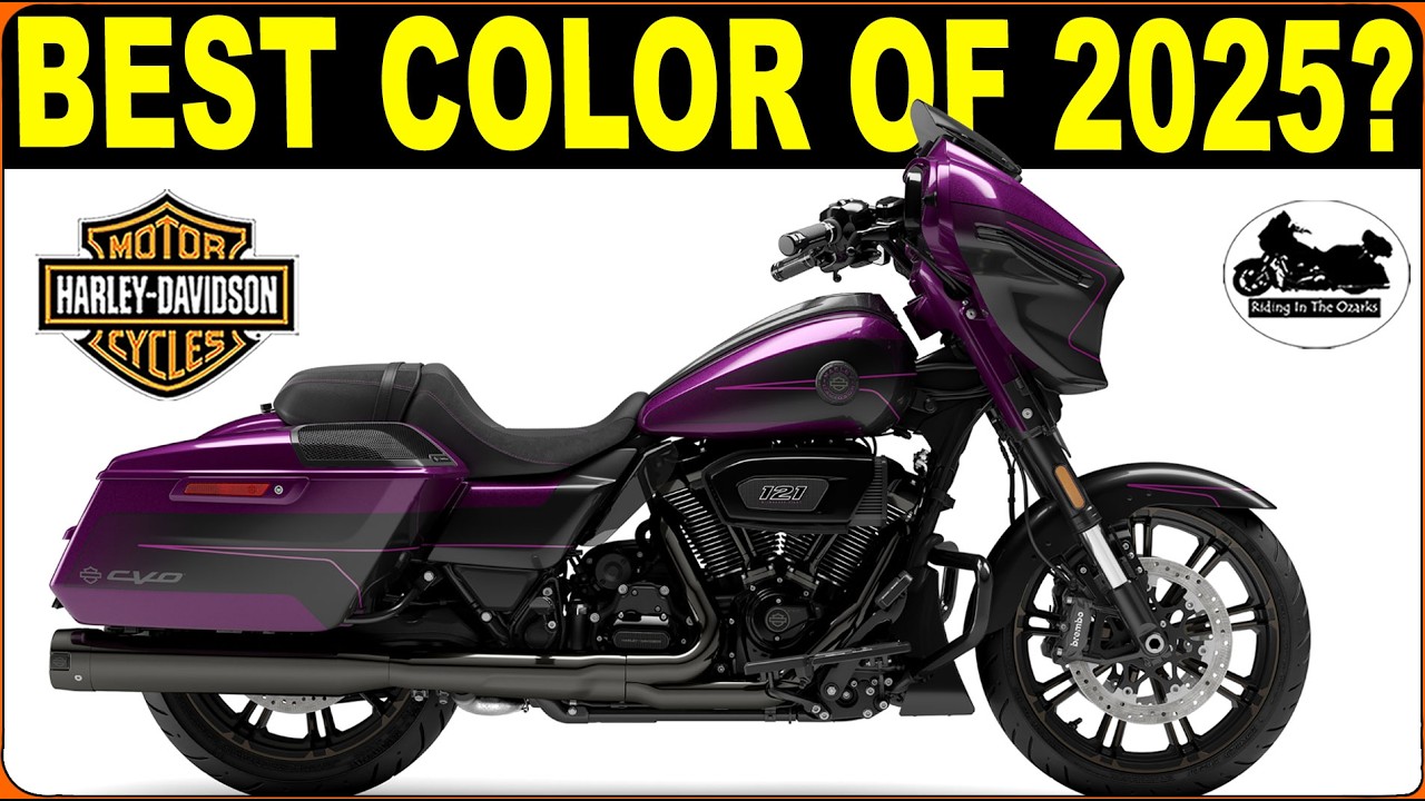 FIRST LOOK 2025 HARLEY DAVIDSON CVO STREET GLIDE in Poison Berry! - YouTube