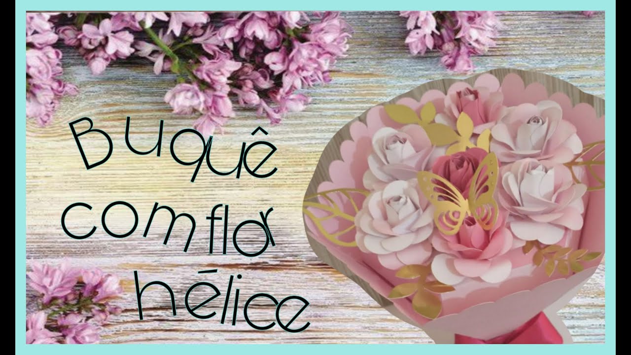 DIY: buquê com flor hélice de papel - YouTube