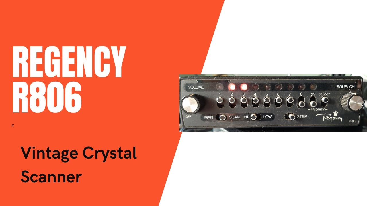 Regency R806 Vintage Crystal Scanner - YouTube