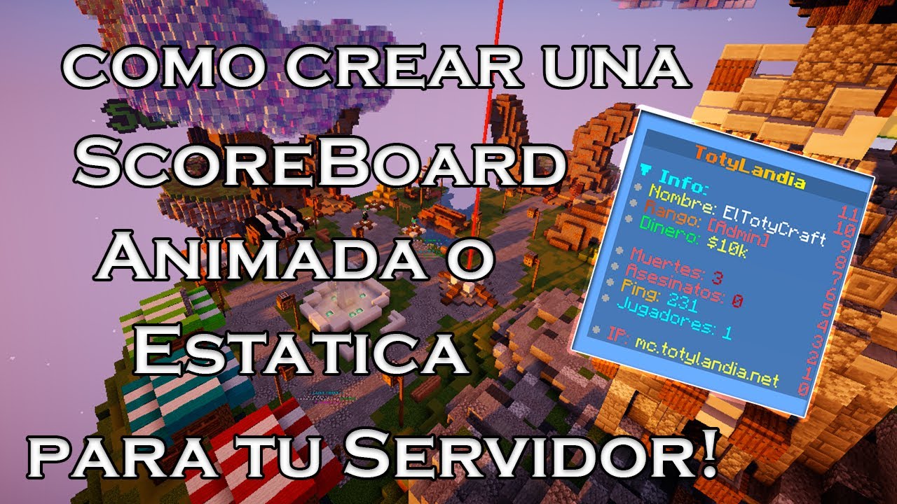 Como Crear una Scoreboard Estatica/Animada para Tu Servidor! | # ...