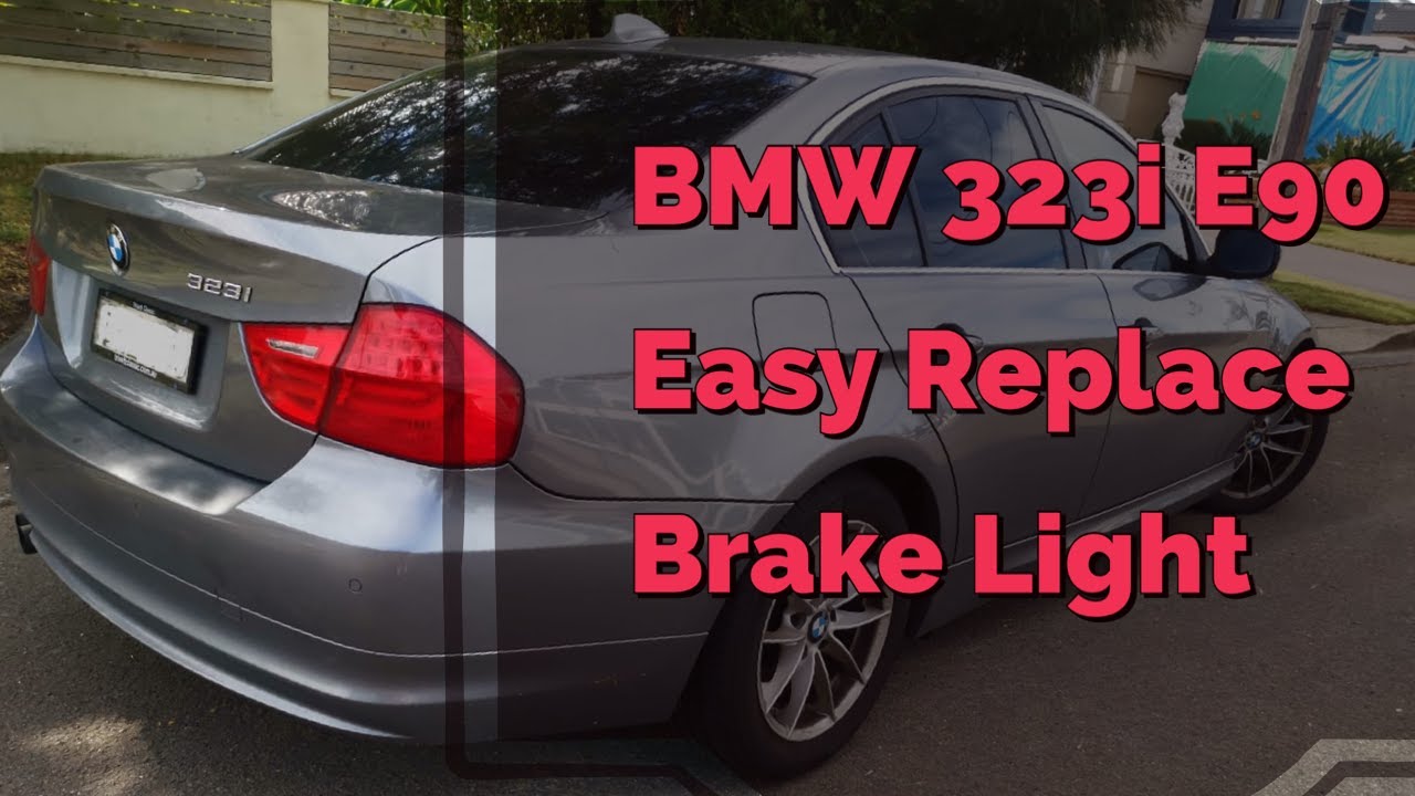 HOW TO REPLACE BMW REAR BRAKE LIGHT BULB - E90 (323i 2009) - YouTube