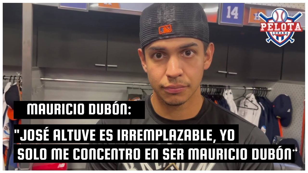 Mauricio Dubon habla sobre José Altuve | Pelota Cubana USA - YouTube