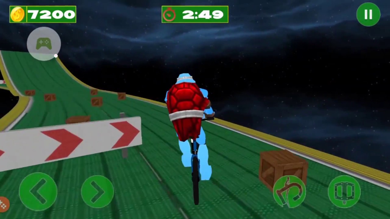Ninja Hero BMX Bicycle Rider: Turtle Stunts - YouTube