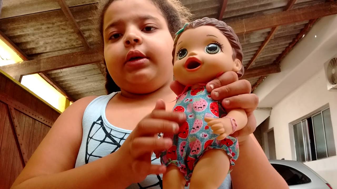 mostrando os detalhes da baby Alive lanchinho divertidos - YouTube