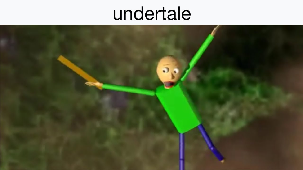 Baldi Goes To Undertale - YouTube