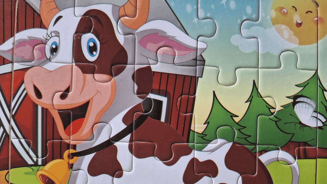 Cow | Menyusun Puzzle Cow | Menyusun Puzzle Sapi | Puzzle Kayu, Jigsaw ...