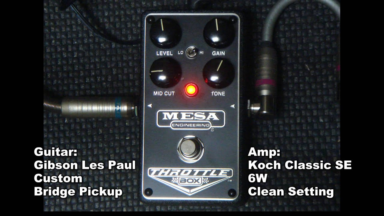 Mesa Boogie Throttle Box Sample Sound - YouTube