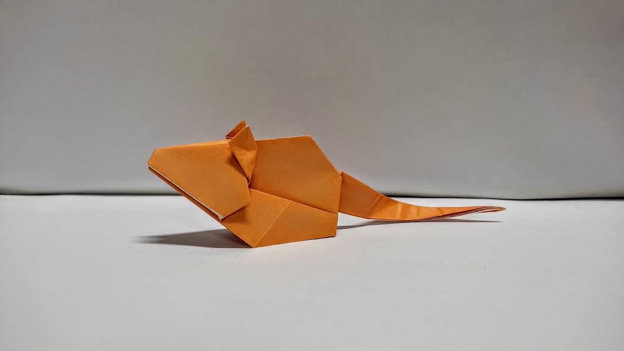 How To Make A Paper Origami Mouse Easy Step By Step - YouTube