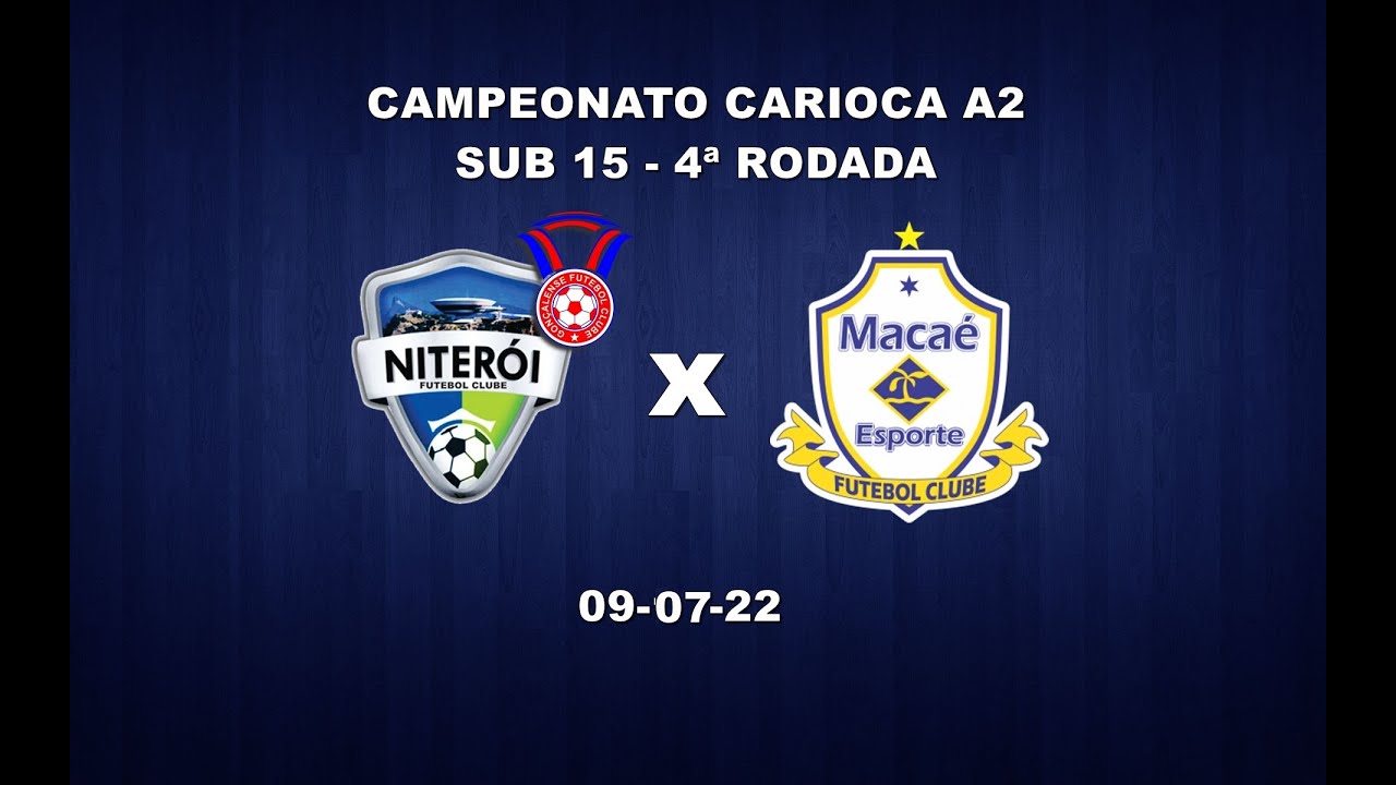 Niterói / Gonçalense 1 x 3 Macaé - Sub 15 - Campeonato Carioca A2 - 4ª ...