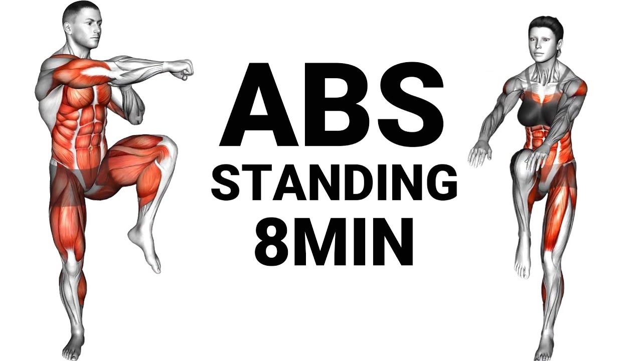 Standing 6-Pack ABS Workout | 2 Weeks Shred Challenge - YouTube