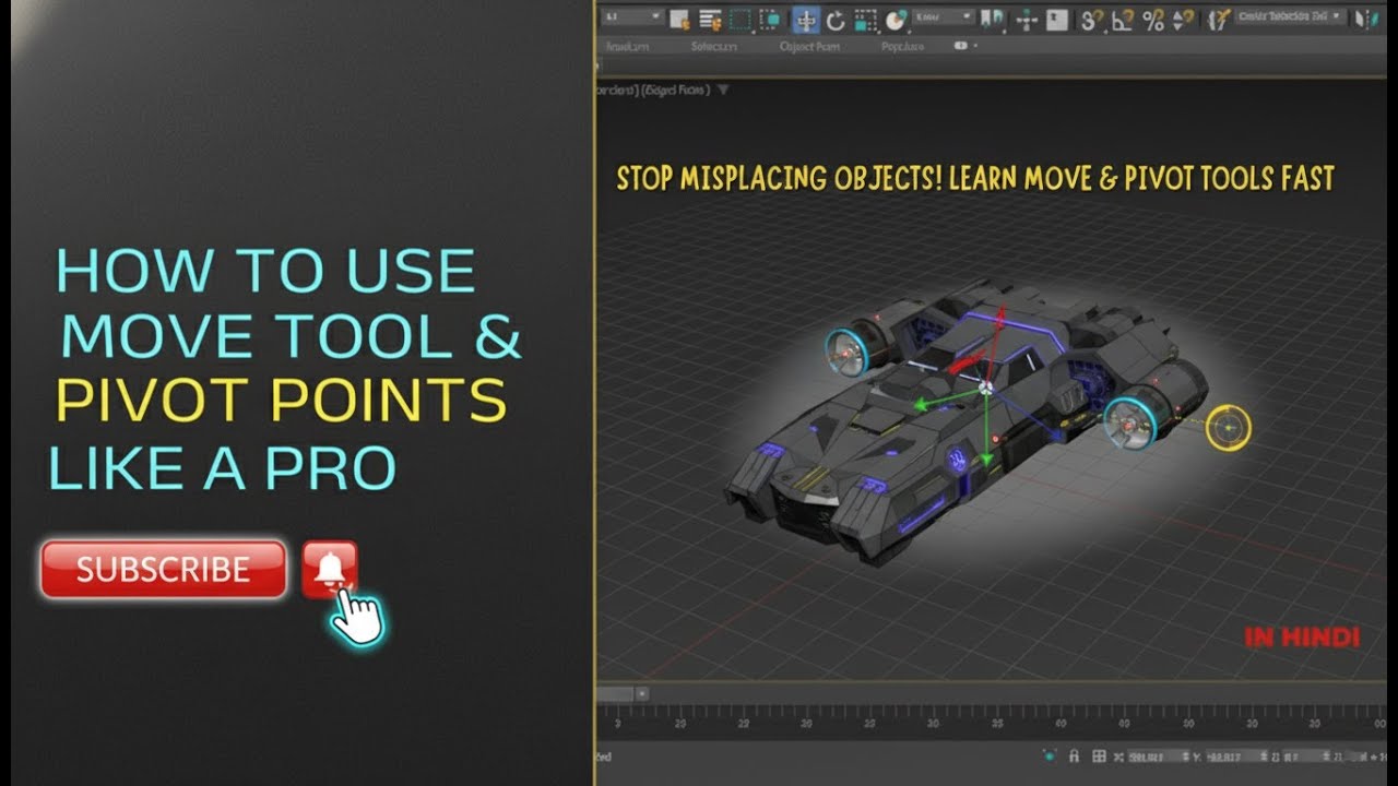 3ds Max Tutorial: How to Use the Move Tool & Pivot Points Like a Pro ...