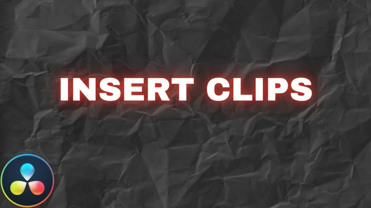 How to Quickly INSERT Clips between other Clips in DaVinci Resolve ...