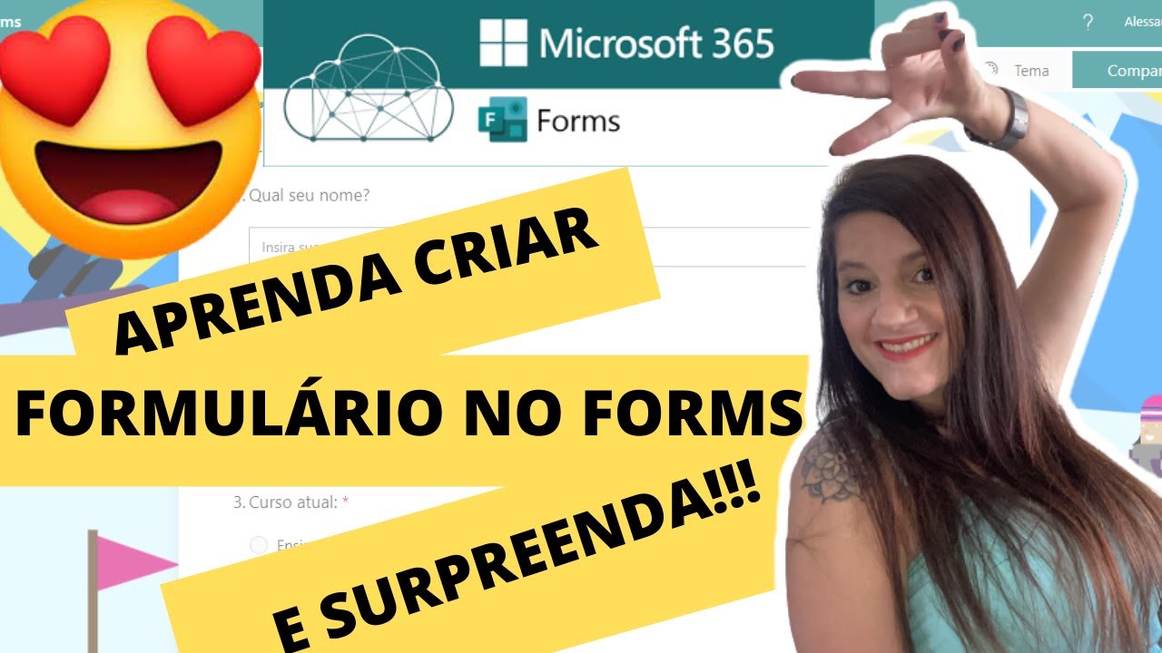 Como criar um FORMULÁRIO online no Microsoft FORMS | Você precisa ...