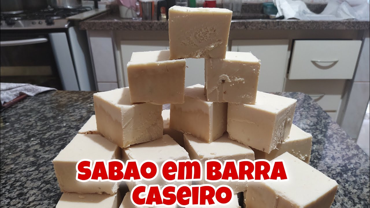 COMO FAZER SABÃO EM BARRA CASEIRO DE OLEO E SODA LIQUIDA - YouTube