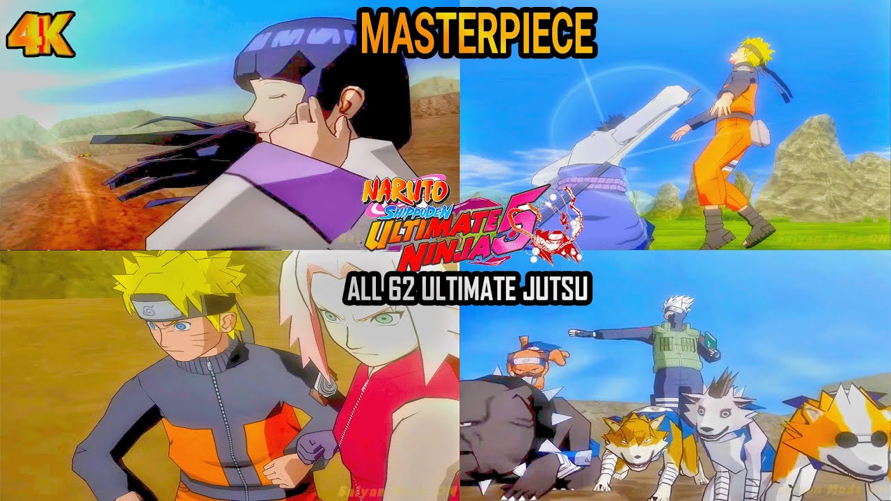 🔥 Naruto Ultimate Ninja 5 - ALL 62 Ultimate Jutsu Perfection! A True ...