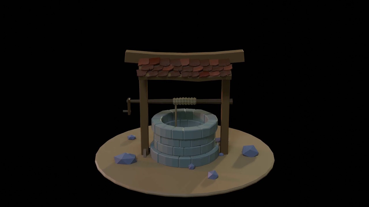Low Poly Well In Blender - YouTube