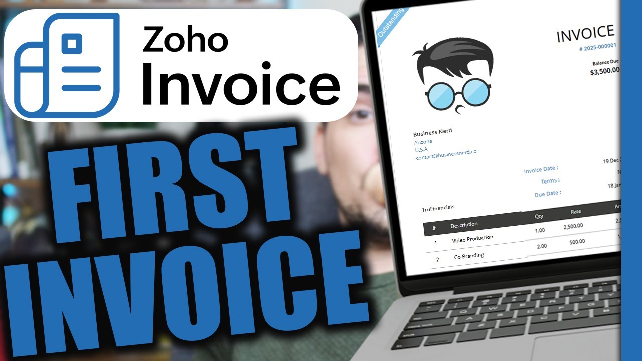 How to Make Your First Invoice on Zoho Invoice - YouTube