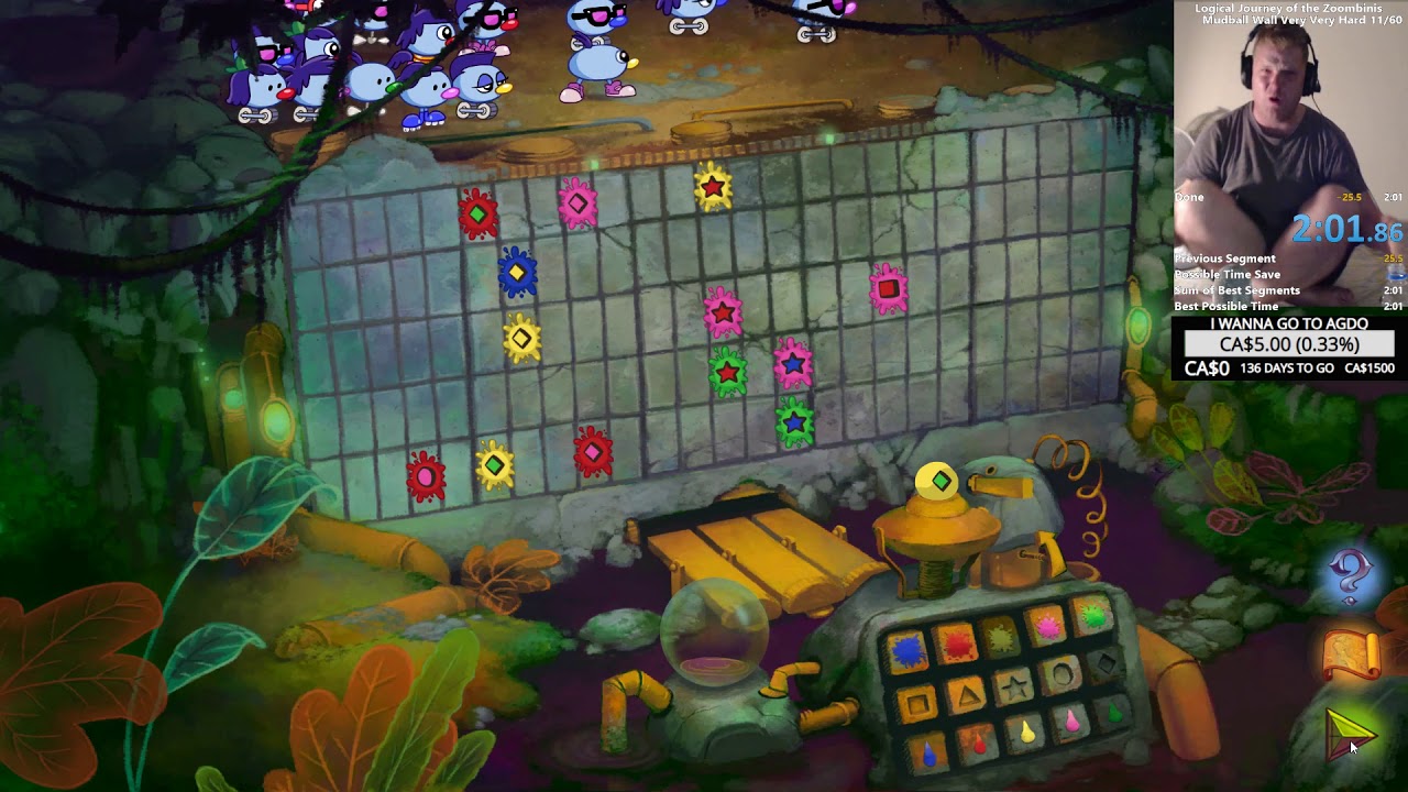 Zoombinis Mudball Wall Very Very Hard in 2:01 [Untied World Record ...
