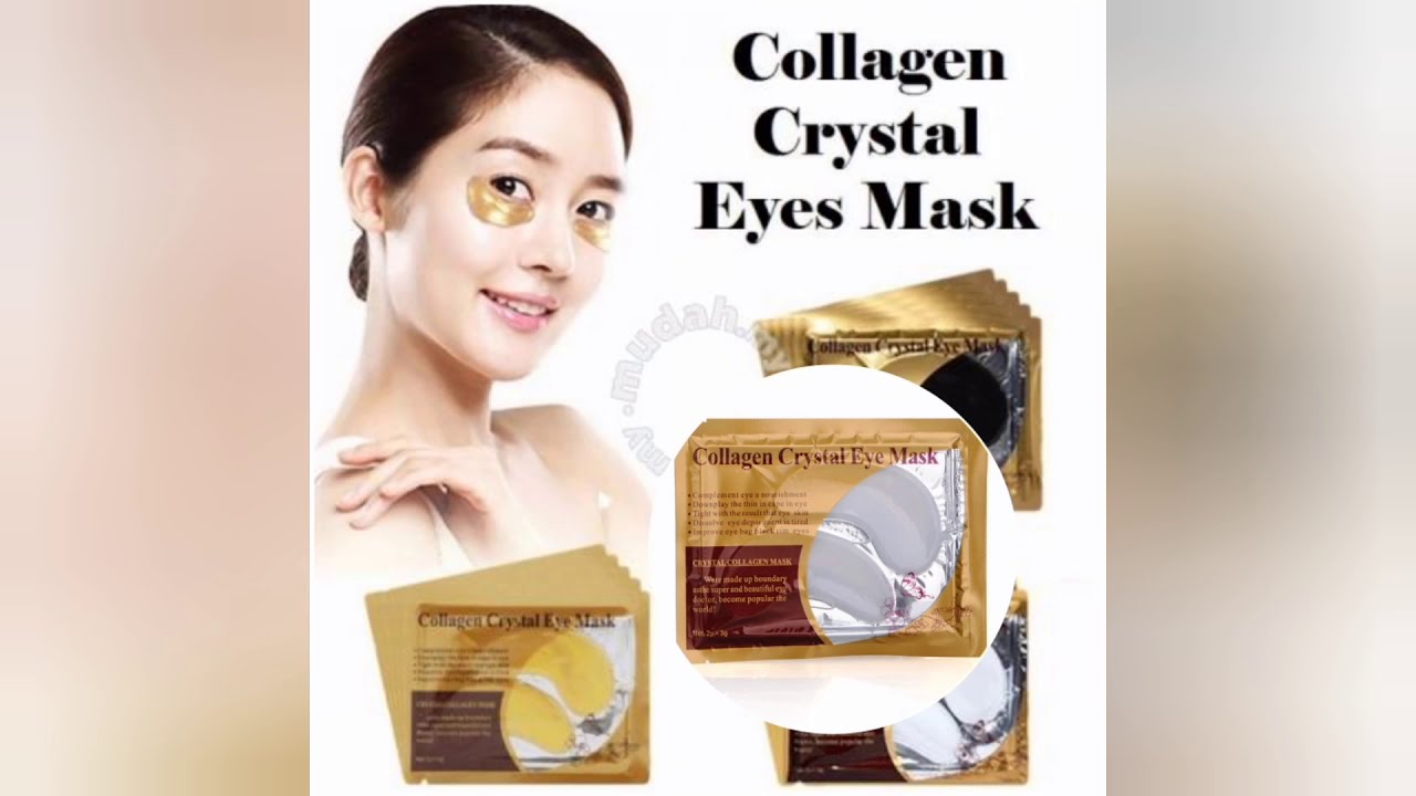 Crystal collagen Gold /collagen Crystal EYe Mask Honest review 100% ...
