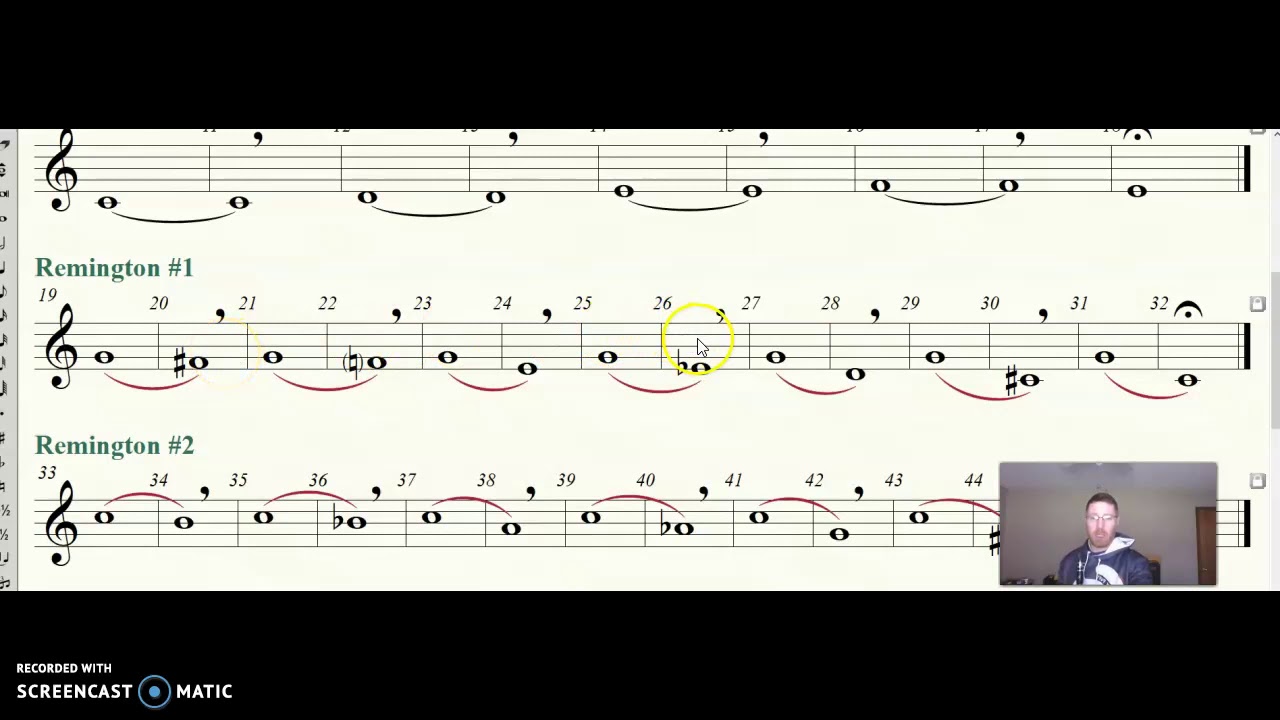 Clarinet Long Tone #1/Remington #1/Flexibility #1 - YouTube